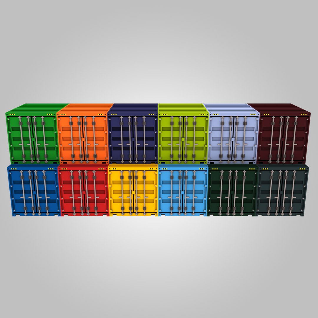 3D Model Voxel Shipping Container - TurboSquid 1612069