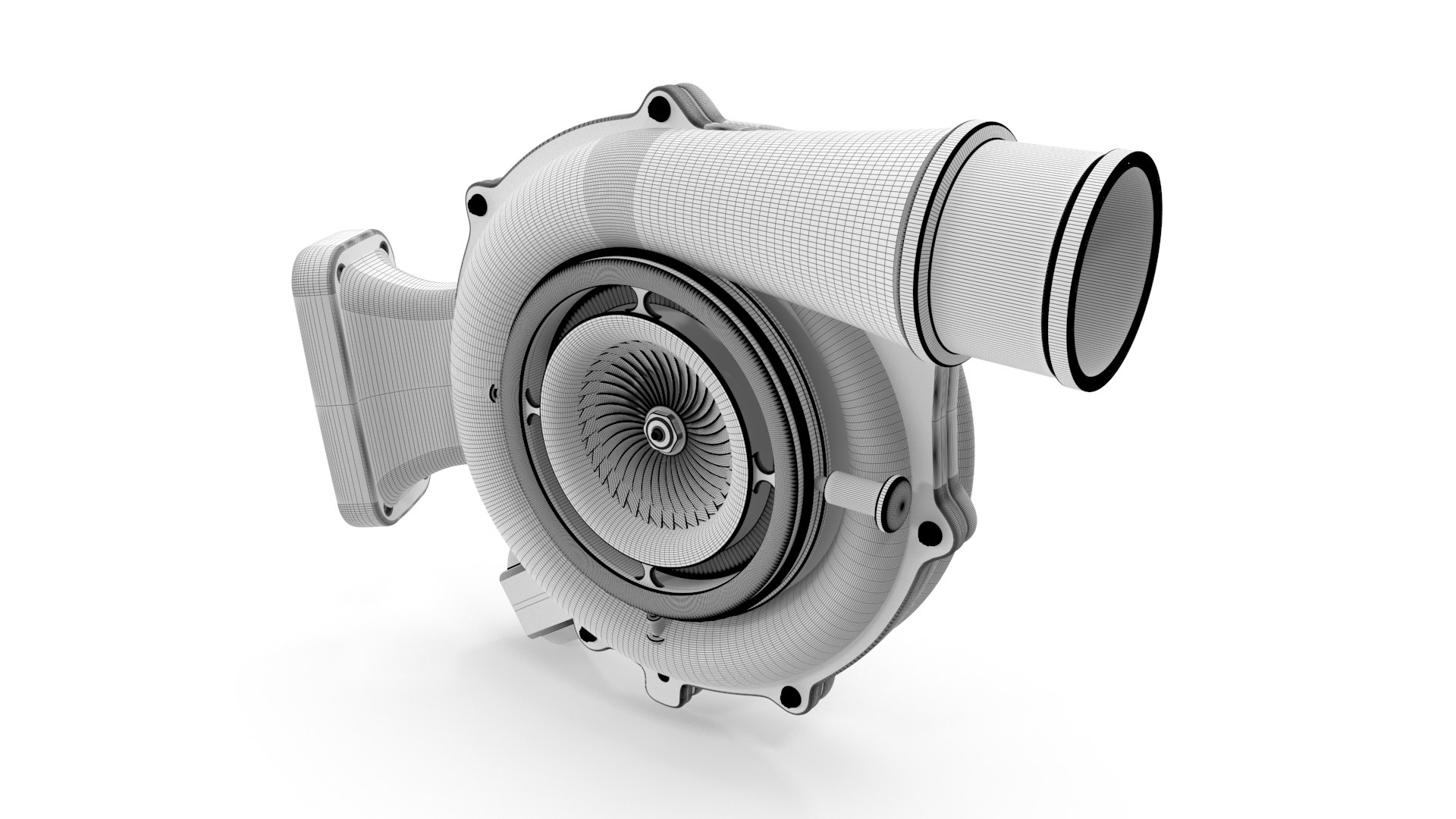 Car Turbocharger 3D Model - TurboSquid 2129388