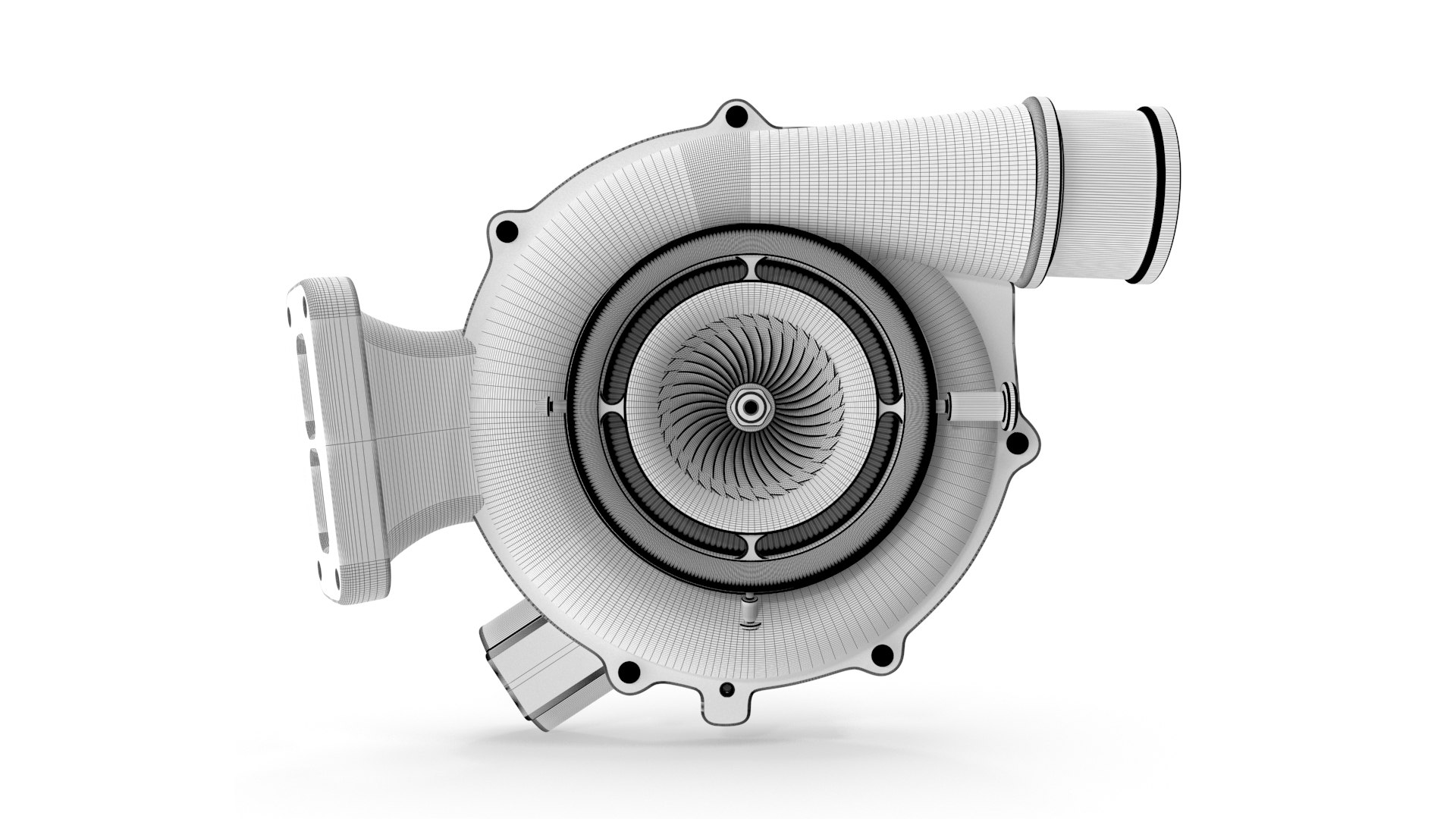 Car Turbocharger 3D Model - TurboSquid 2129388