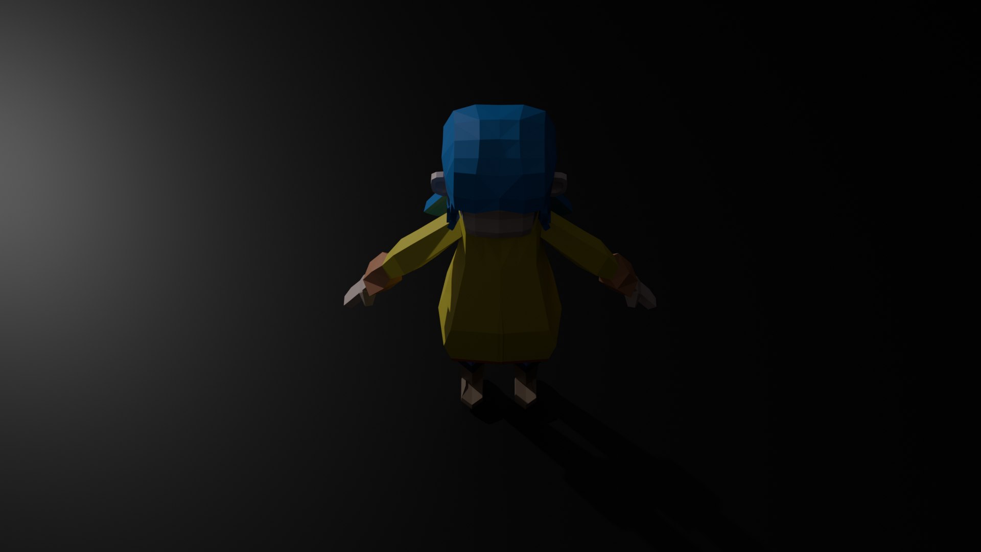 Low Poly Girl 3D - TurboSquid 2367303
