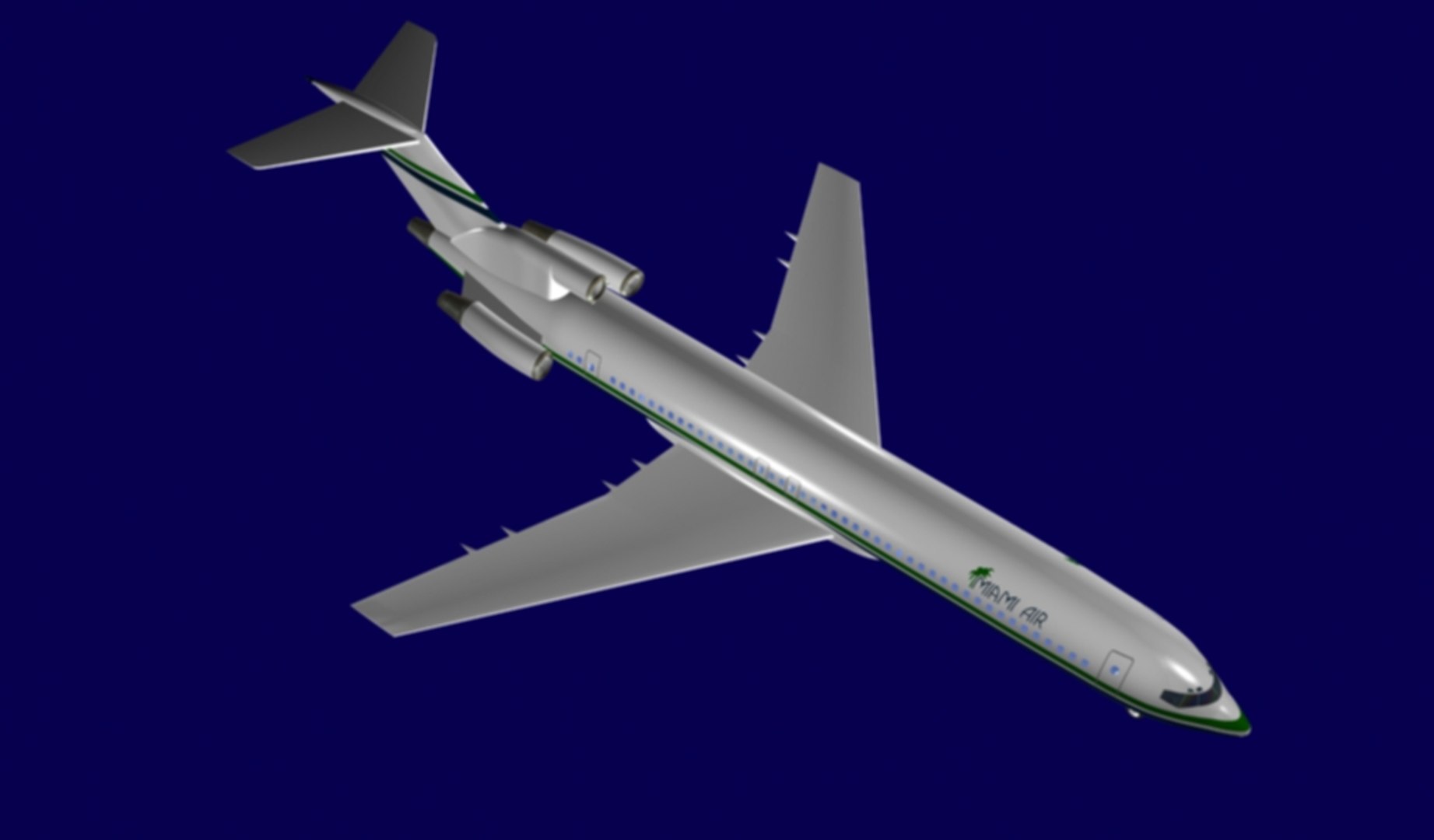 Miami B727 3d Model