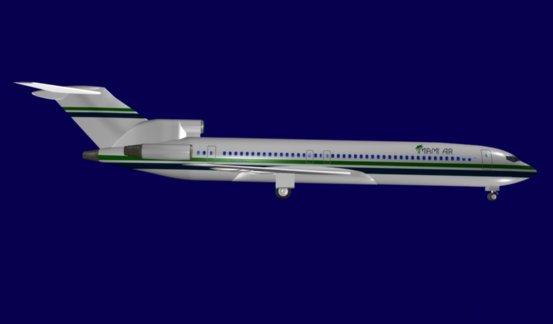 Miami B727 3d Model