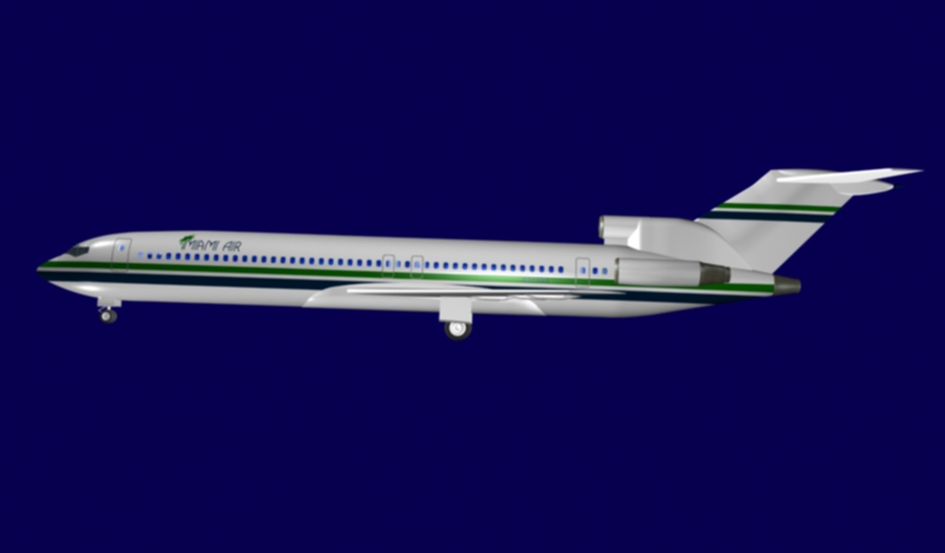 Miami B727 3d Model