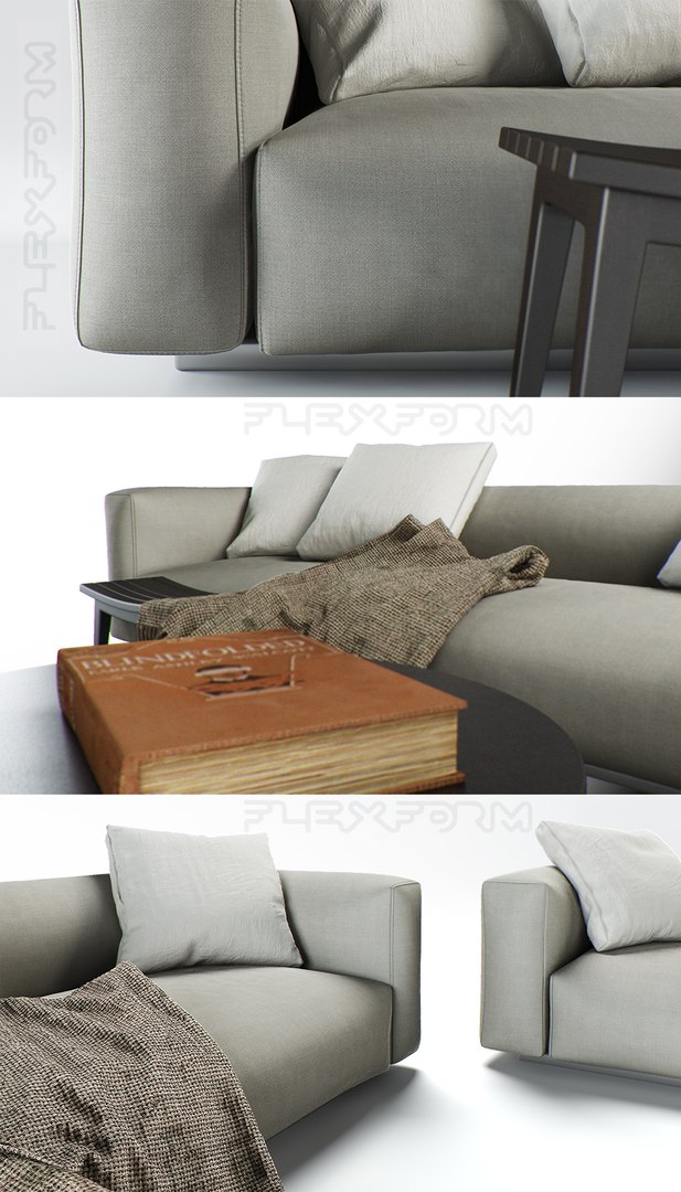 3d Flexform Lario Sofa Armchair