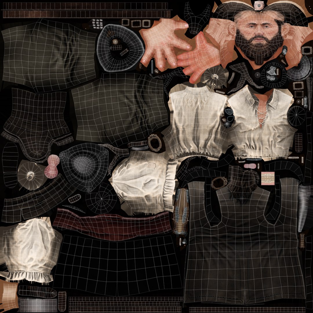 3D Real-time Rigged Pirate 01 - TurboSquid 1244560