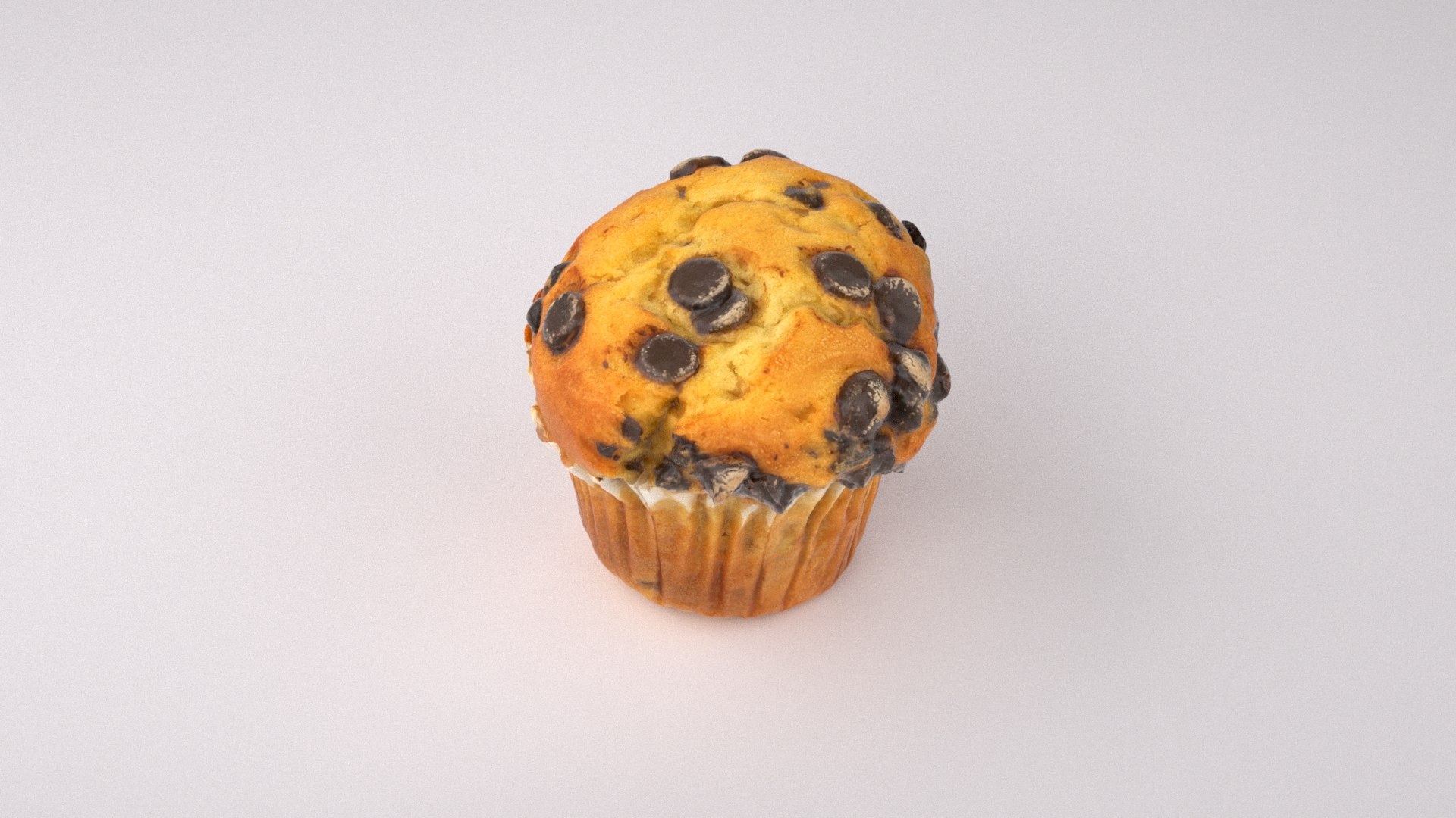 3D Chocolate Muffin Model - TurboSquid 2038761