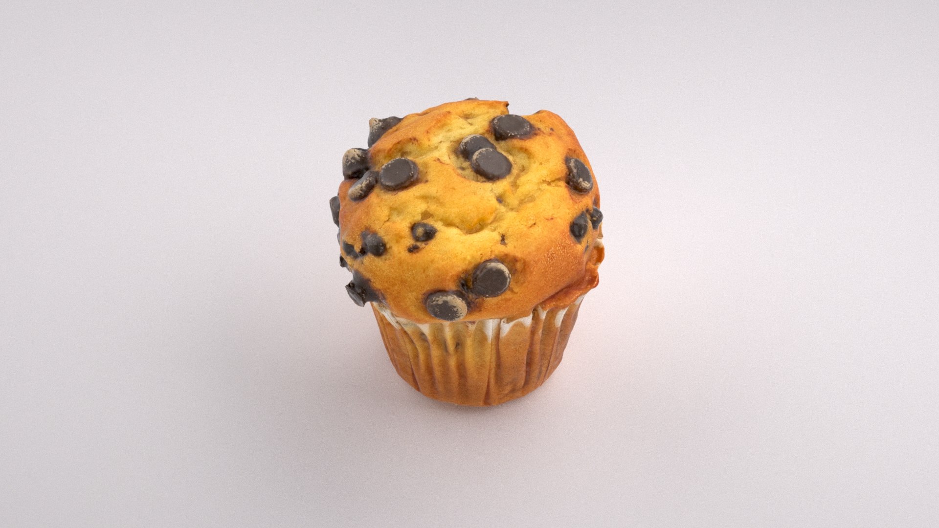 3D Chocolate Muffin Model - TurboSquid 2038761