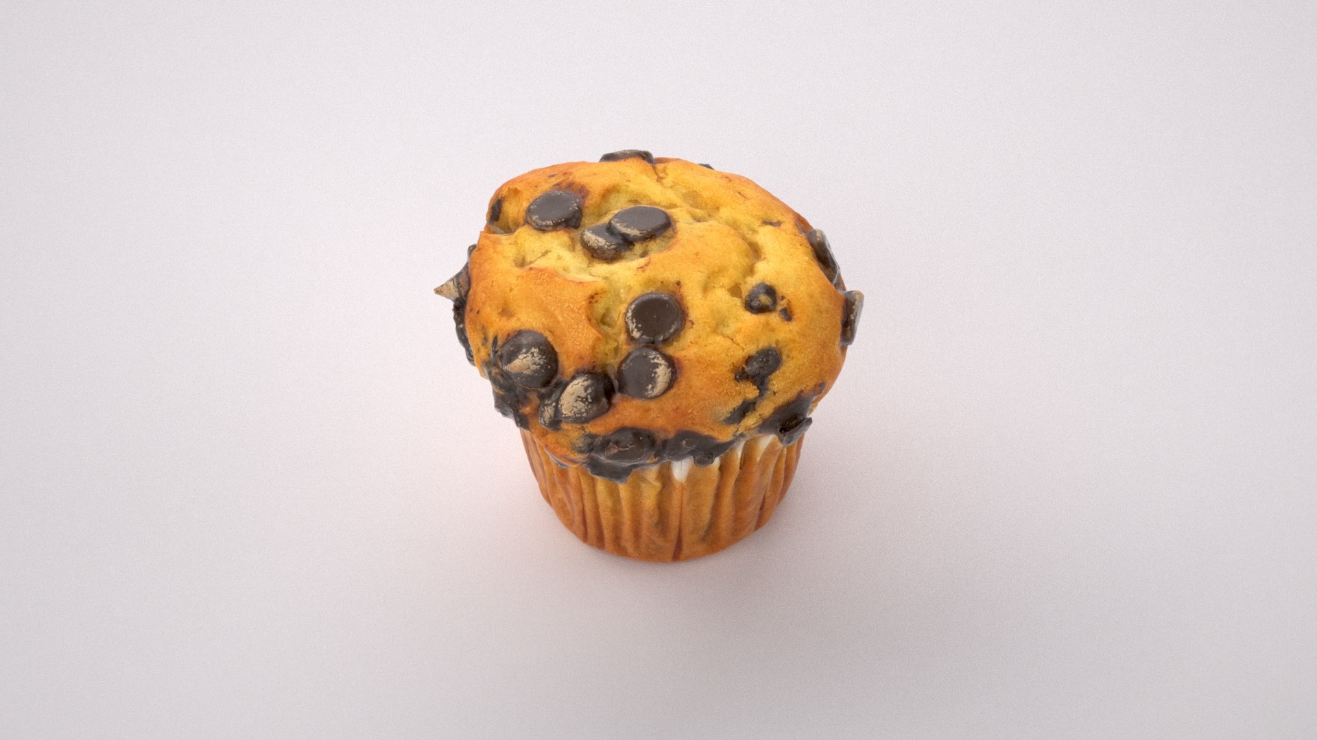 3D Chocolate Muffin Model - TurboSquid 2038761