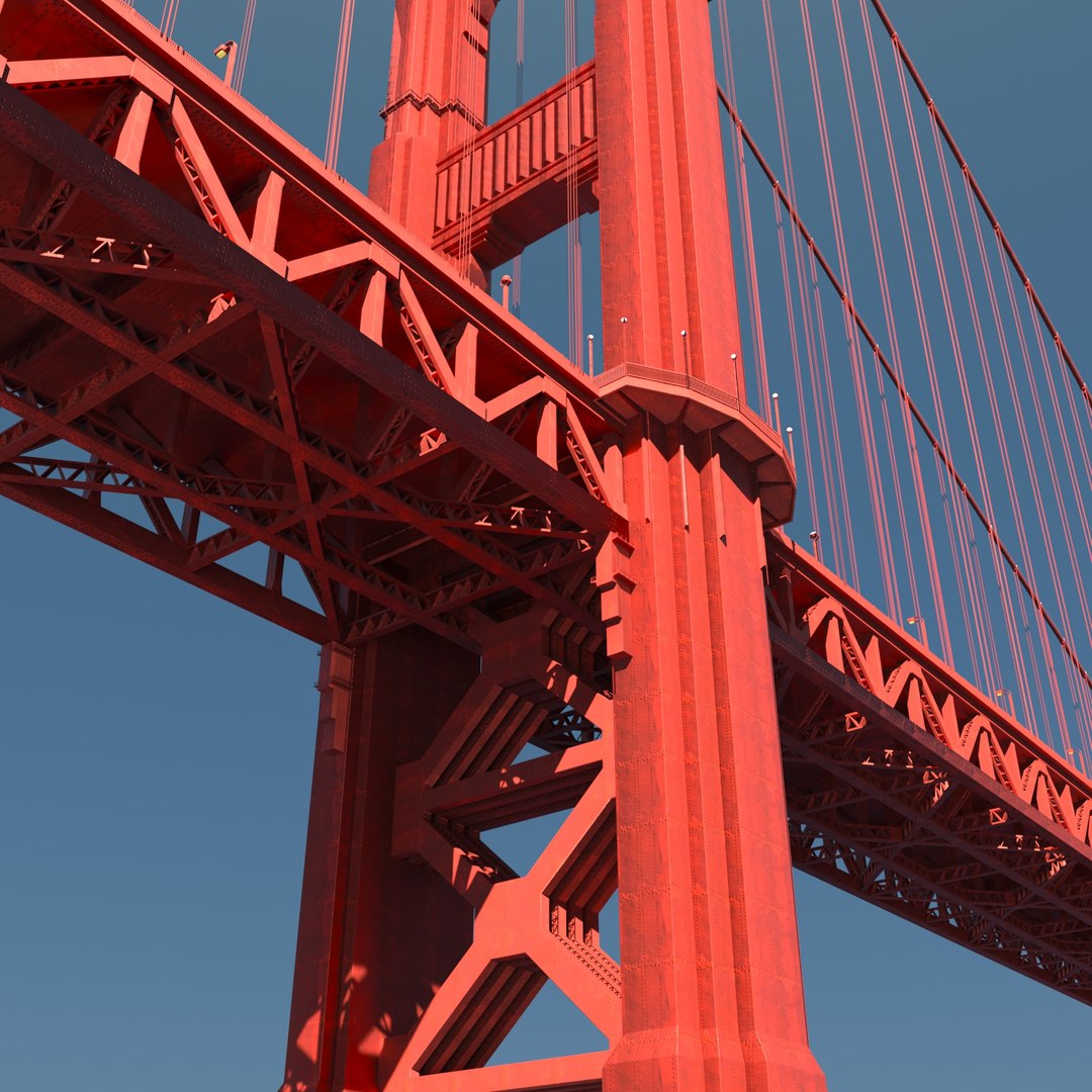 Golden Gate Bridge 3D Model - TurboSquid 1885322