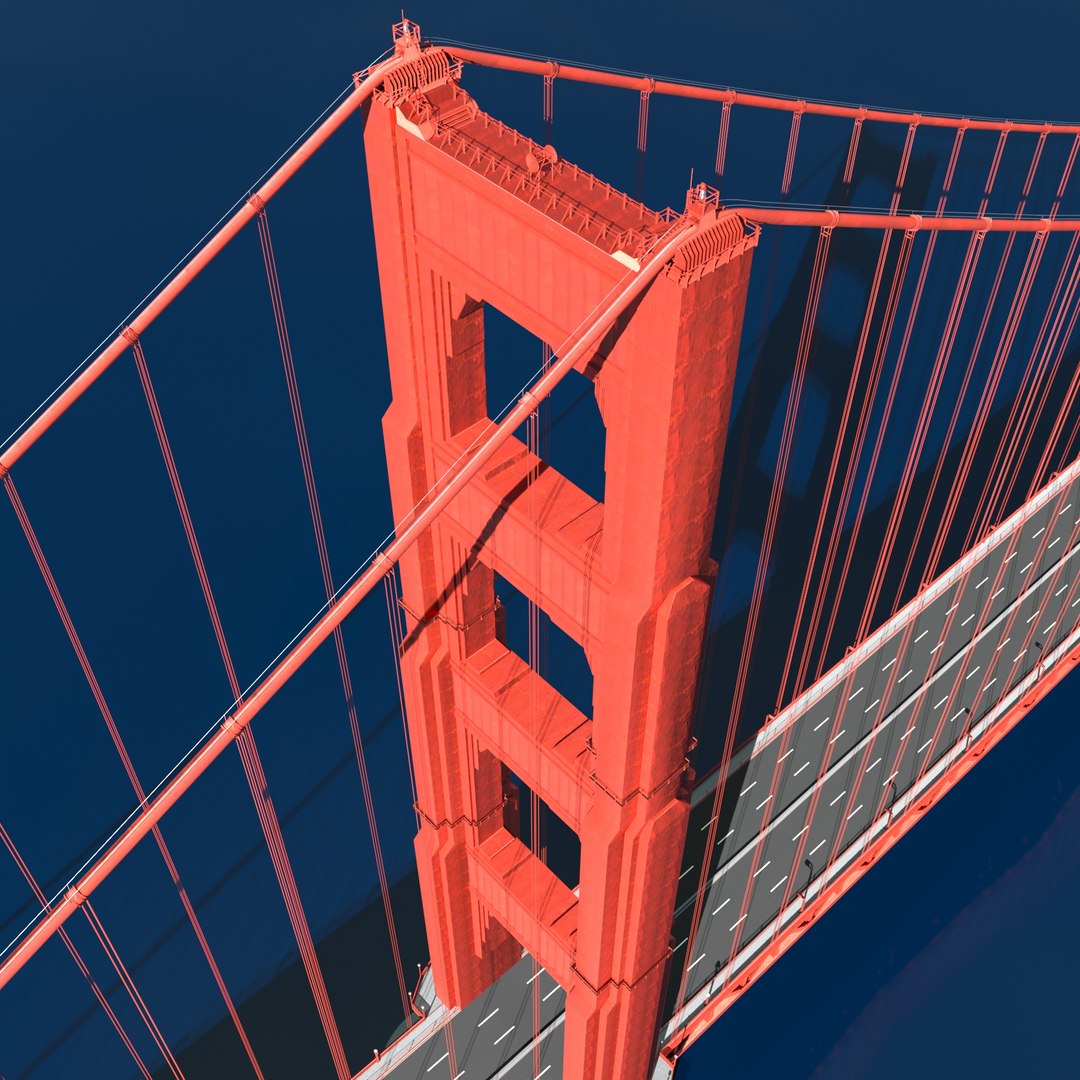 Golden Gate Bridge 3D Model - TurboSquid 1885322