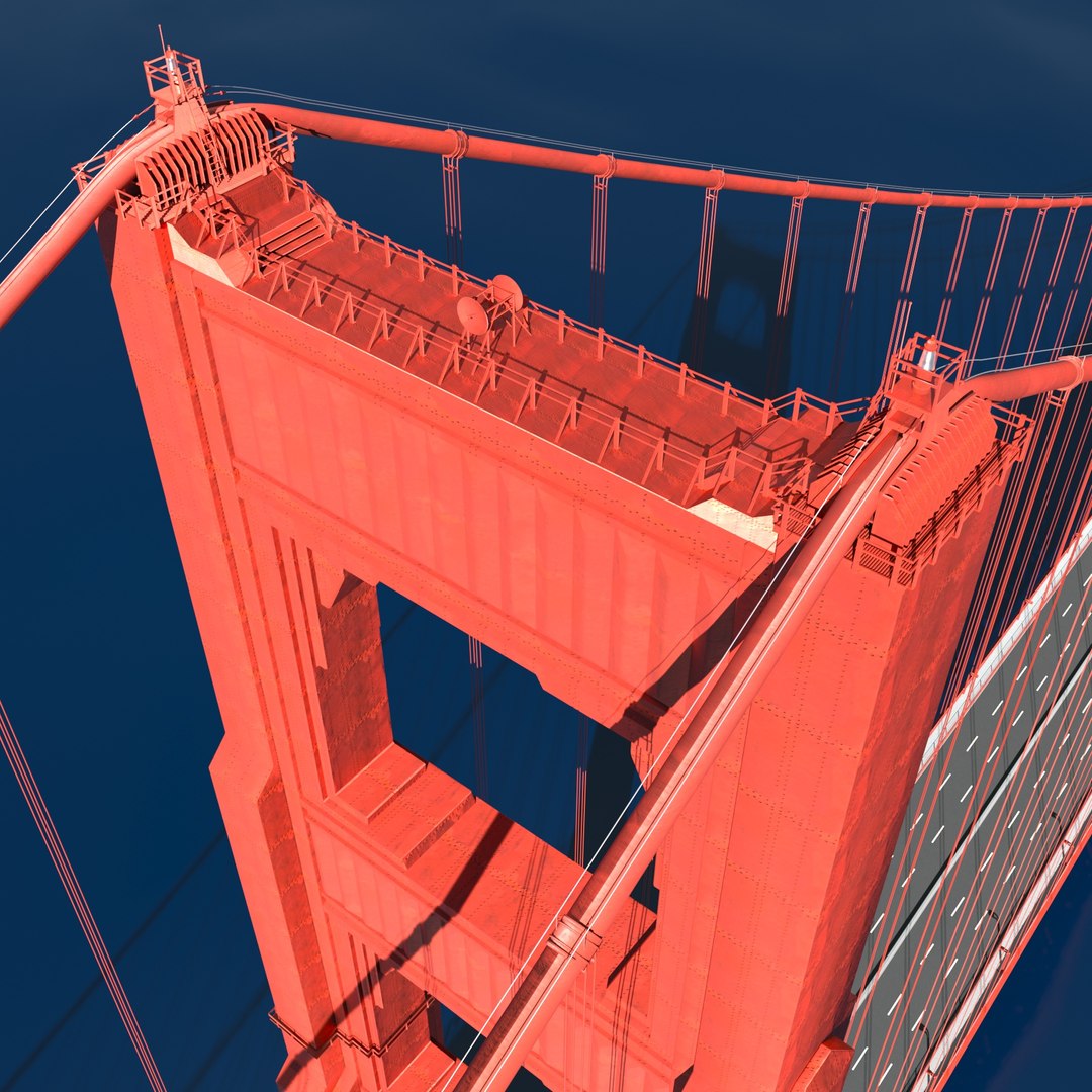 Golden Gate Bridge 3D Model - TurboSquid 1885322