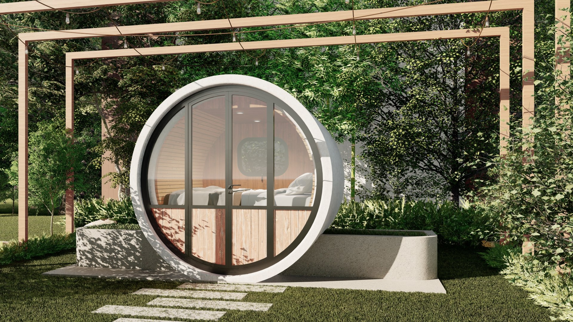 3D Model PIPE HOUSE Project -3D Exterior Design - TurboSquid 2524804