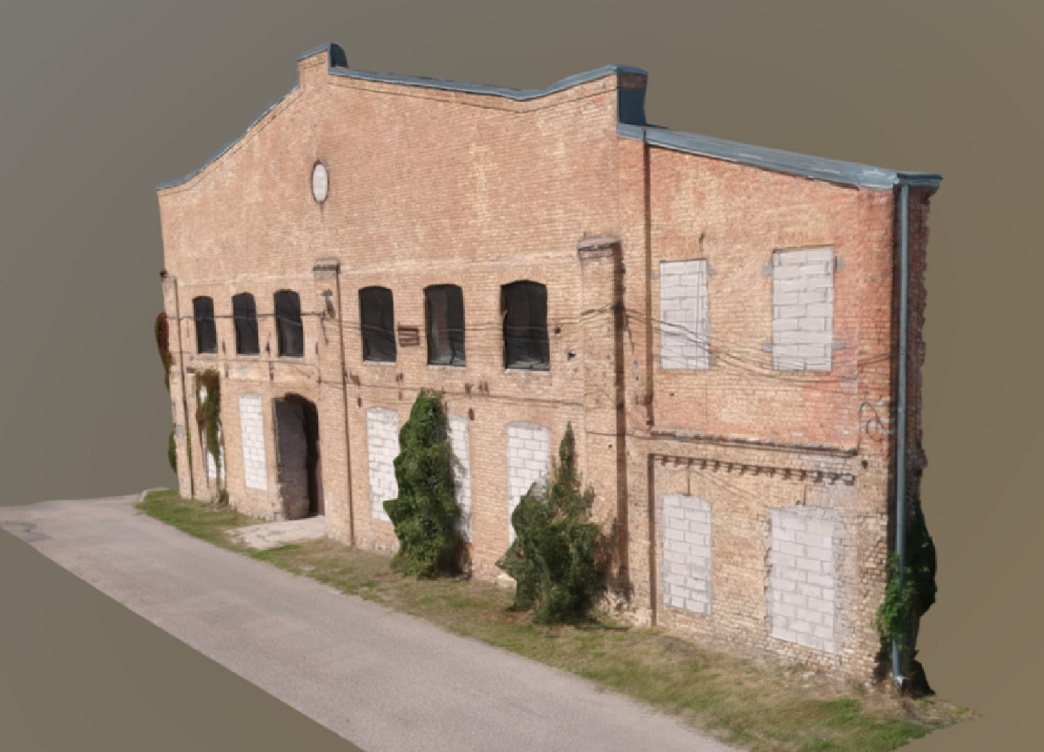 Facade Old Factory 3D Model - TurboSquid 1630184