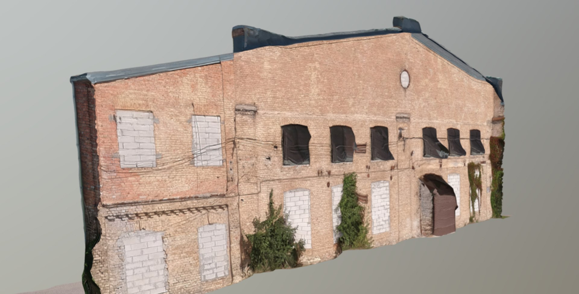 Facade Old Factory 3D Model - TurboSquid 1630184