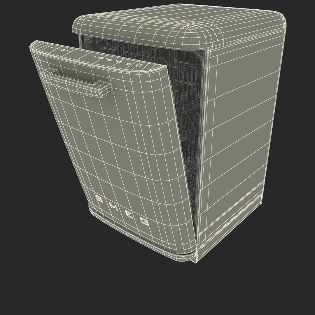 3d Retro Diswasher Model