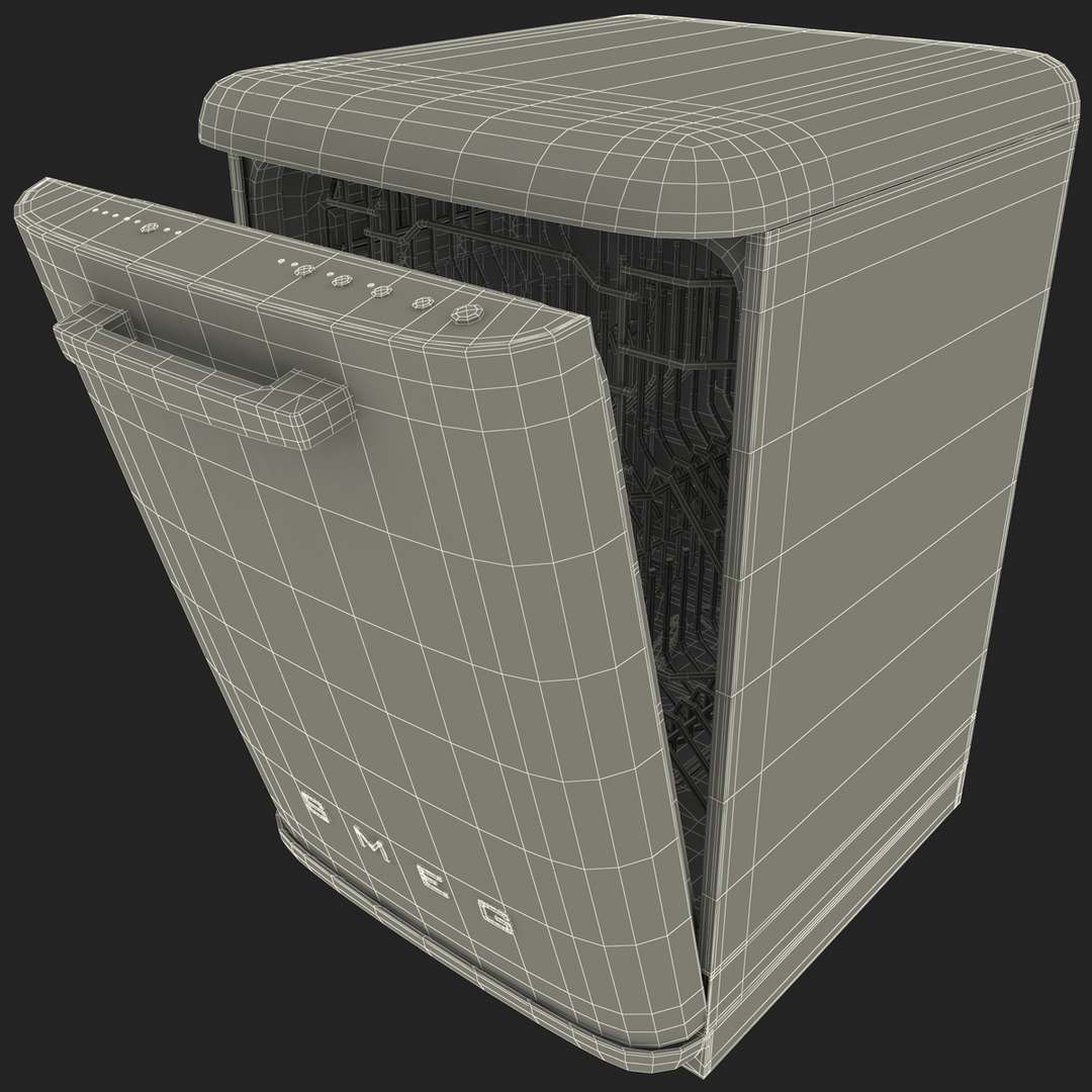 3d retro diswasher model
