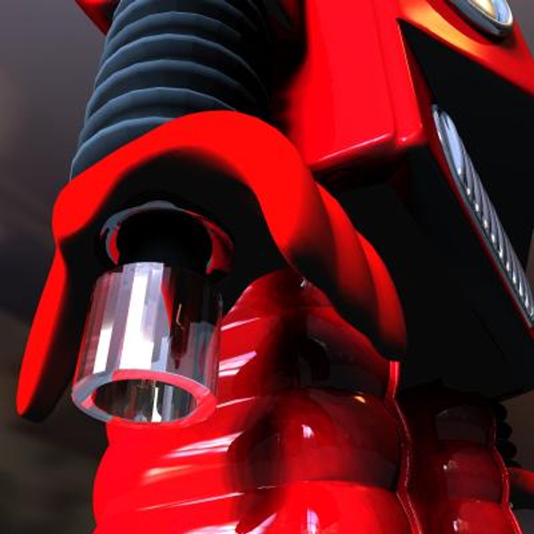 3d retro toy thunder robot model