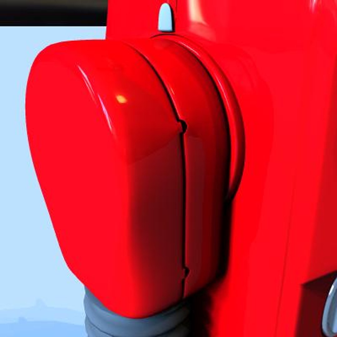 3d retro toy thunder robot model