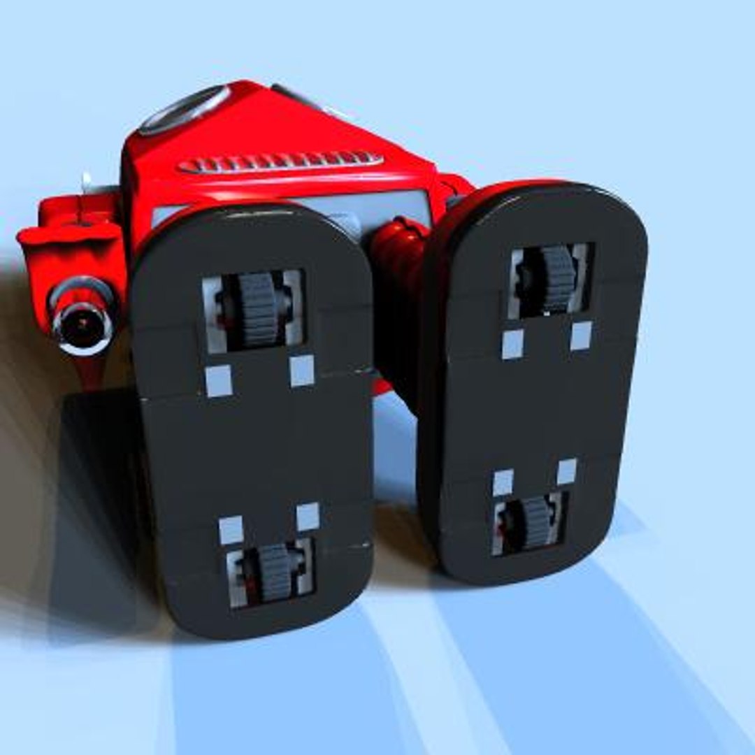 3d retro toy thunder robot model