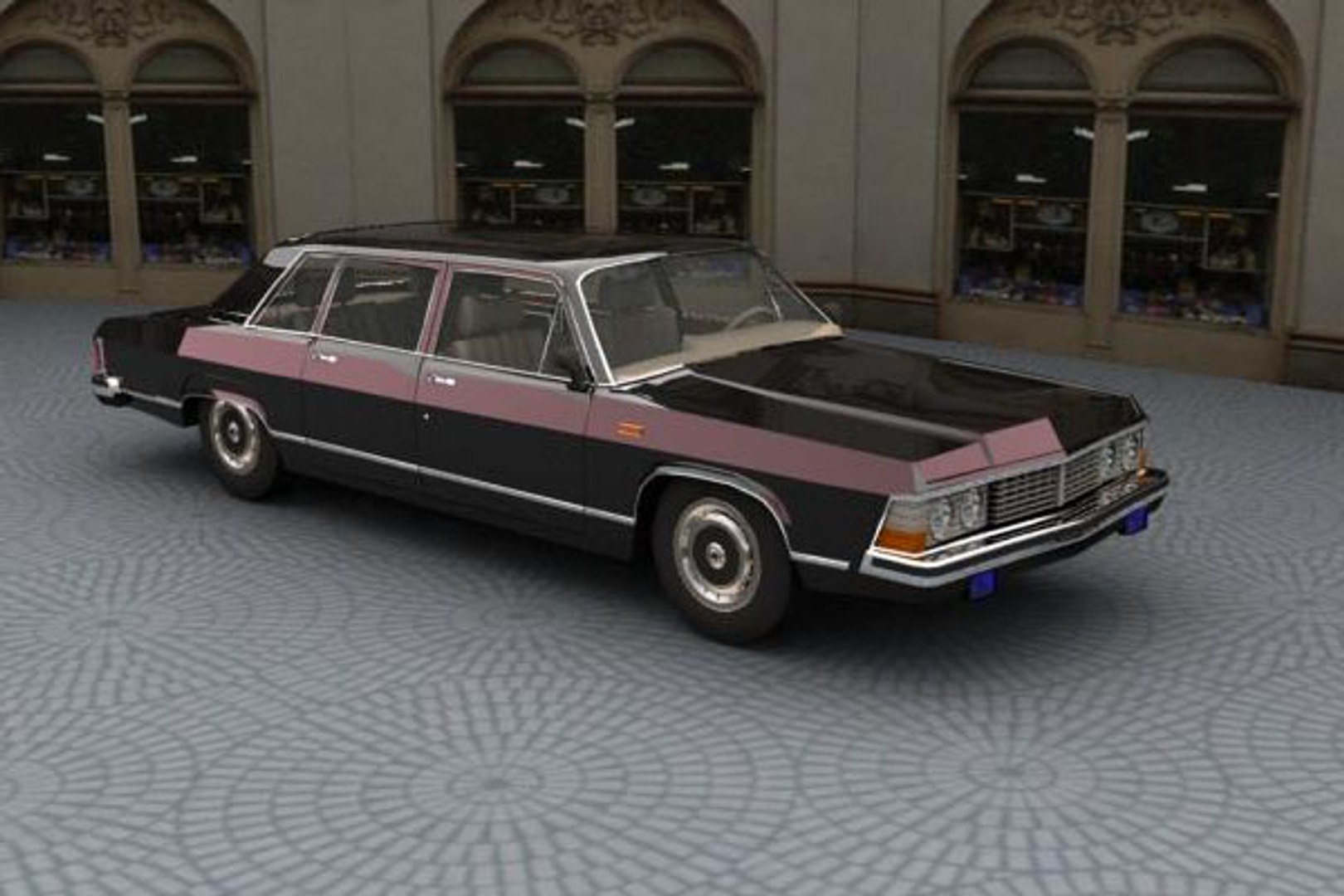 Limousine Gaz 14 Chaika 3d Model