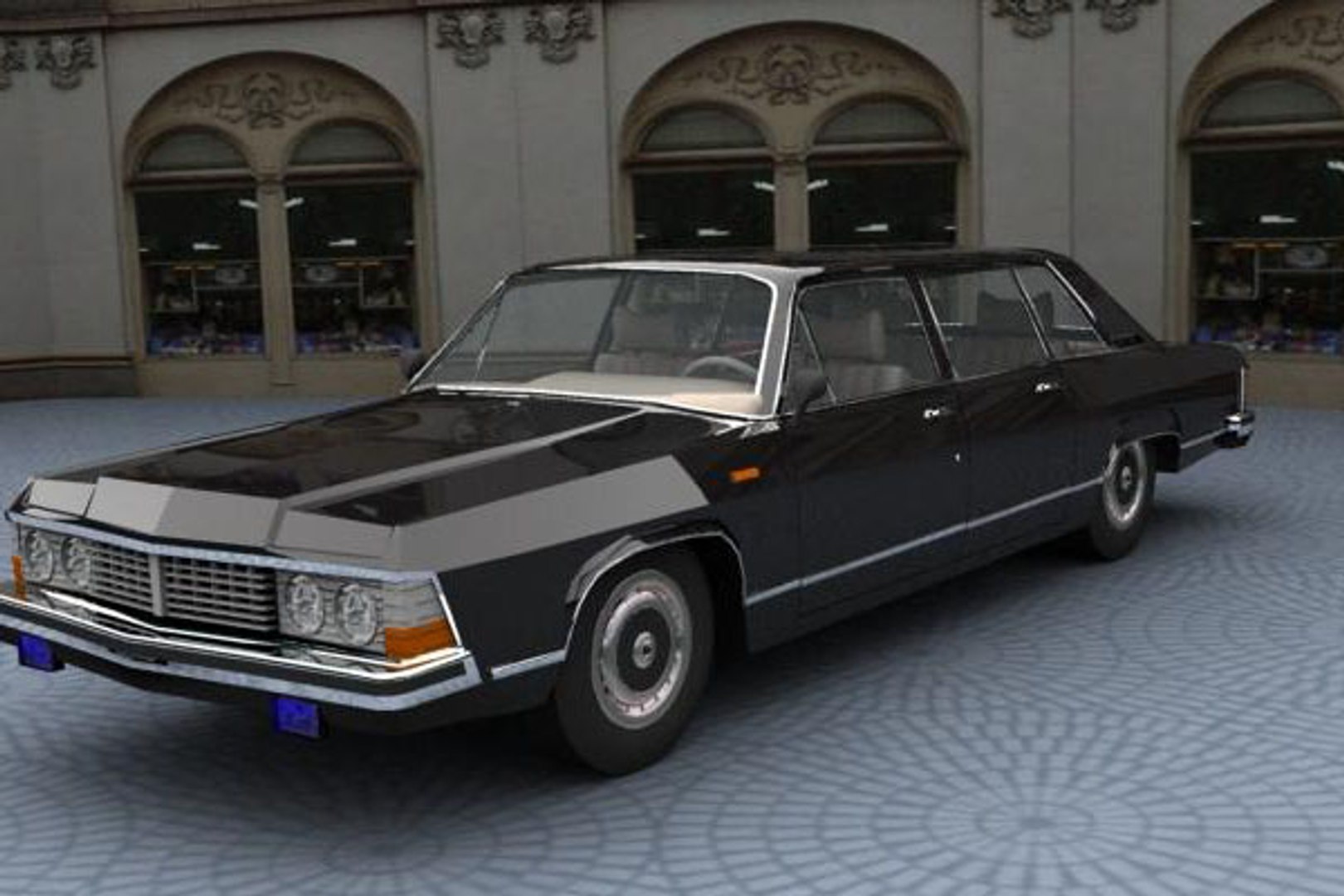 Limousine Gaz 14 Chaika 3d Model