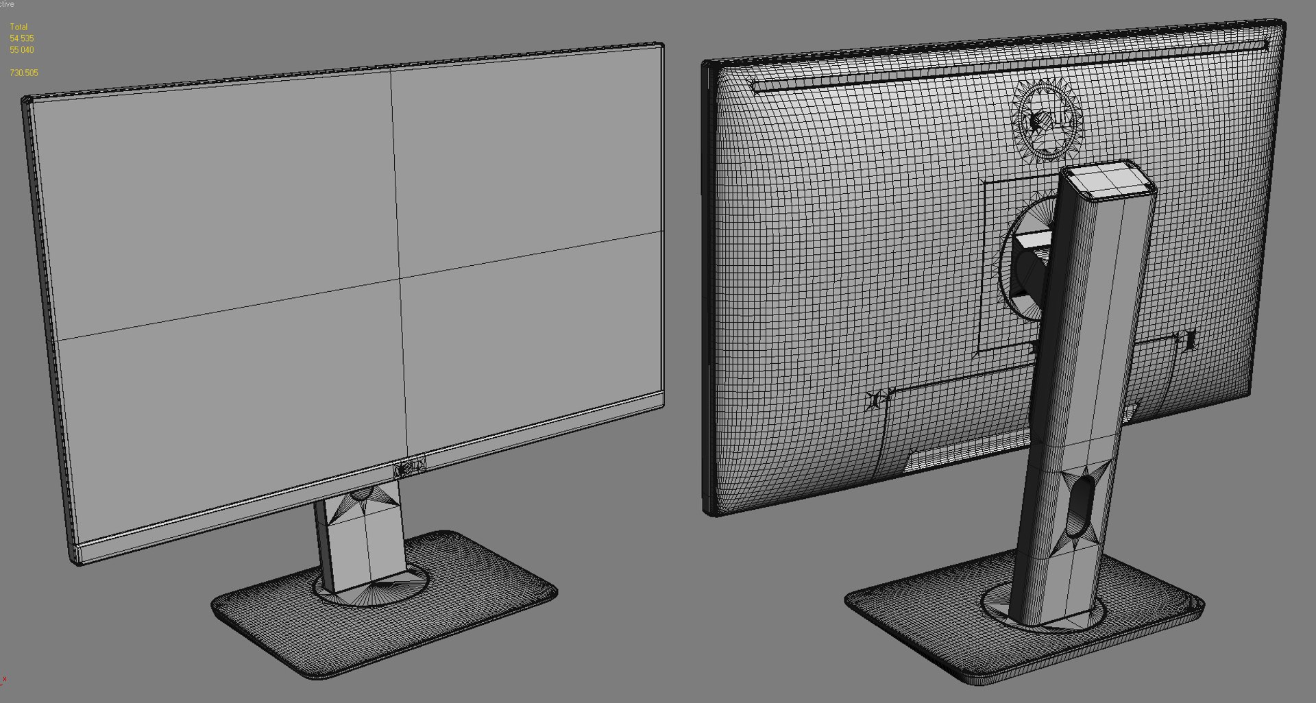 3d Model Dell Ultrasharp 24 Monitor
