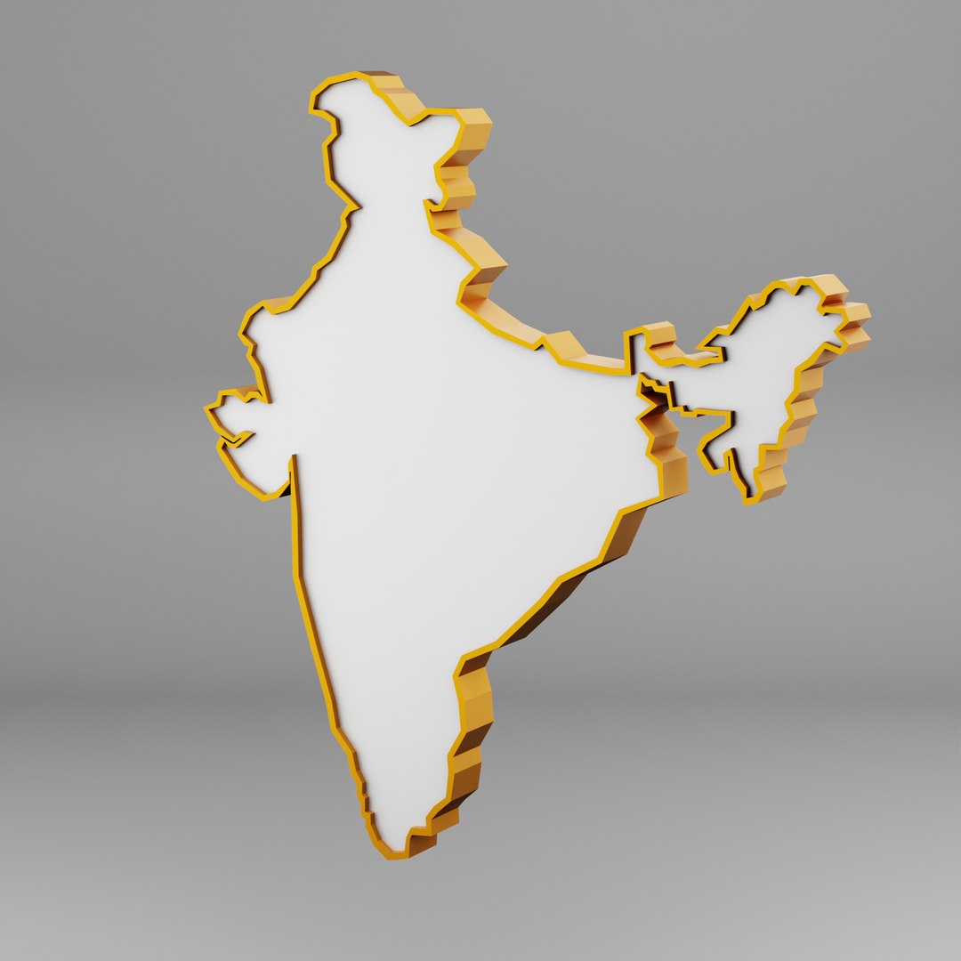 Free India Maps 3D Model - TurboSquid 1993681