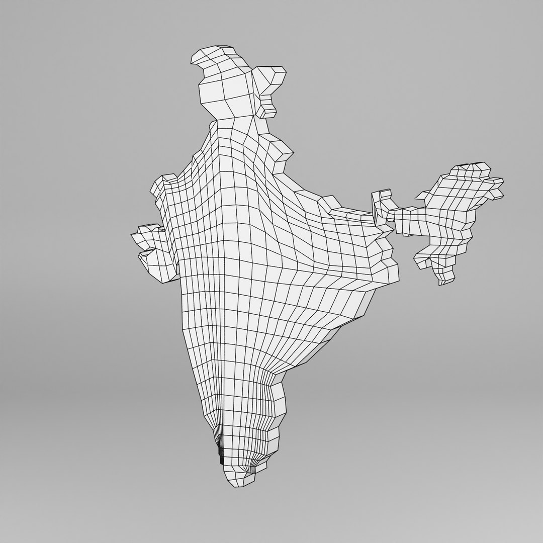 Free India Maps 3D Model - TurboSquid 1993681
