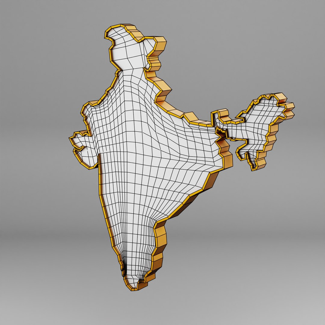 Free India Maps 3D Model - TurboSquid 1993681