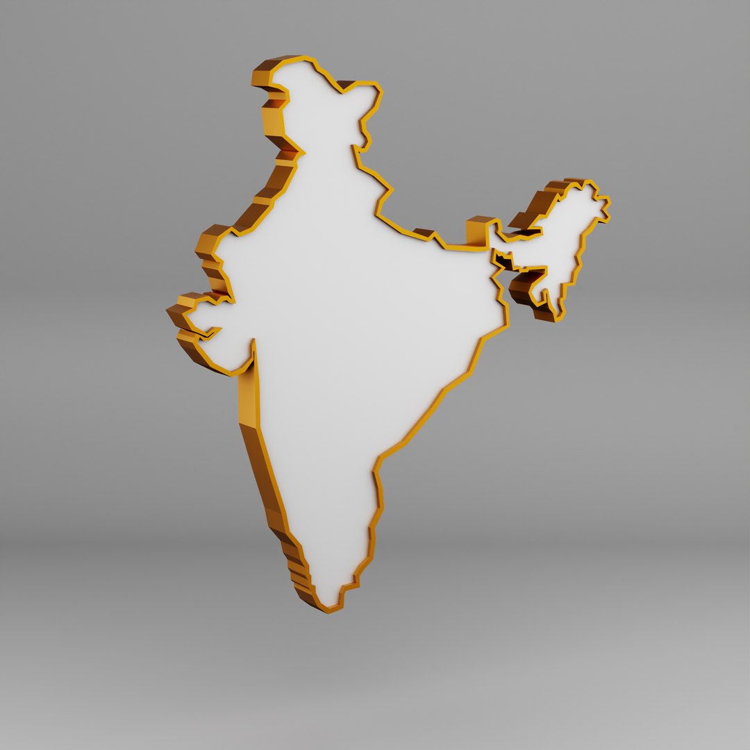 Free India Maps 3D Model - TurboSquid 1993681