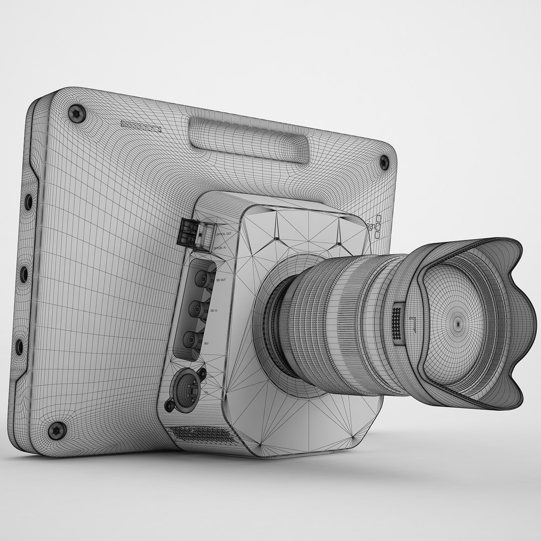 3d Model Blackmagic Studio Camera