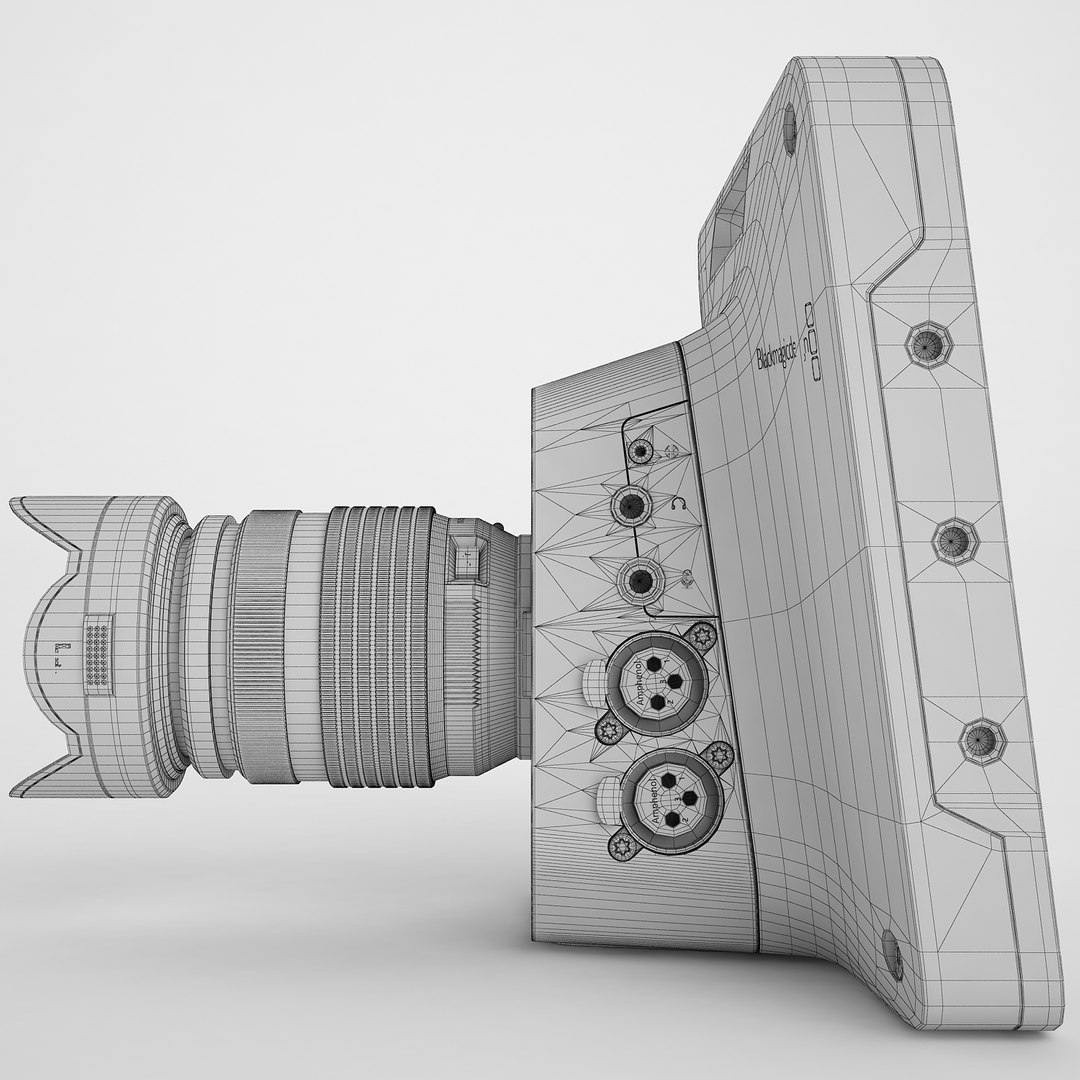 3d model blackmagic studio camera