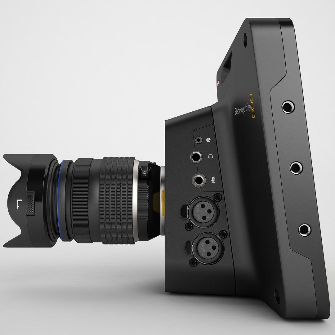 3d Model Blackmagic Studio Camera