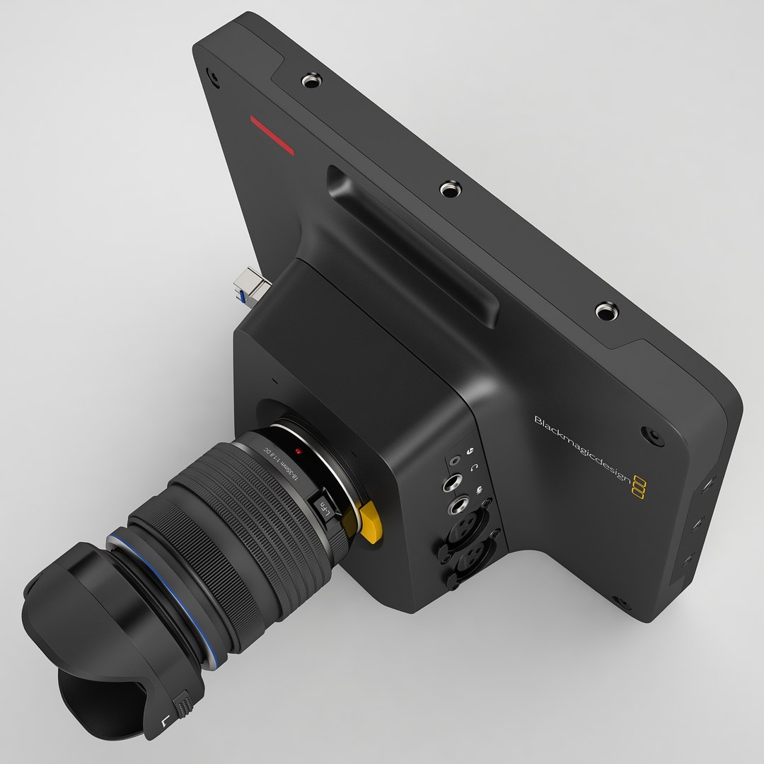 3d model blackmagic studio camera