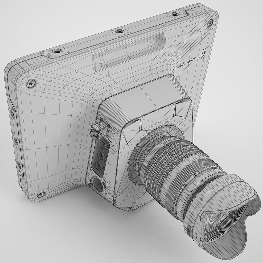 3d model blackmagic studio camera
