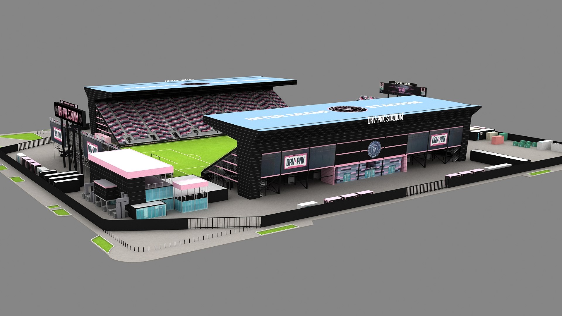 DRV PNK Stadium Inter Miami CF Lockhart Stadium 3D model - TurboSquid ...