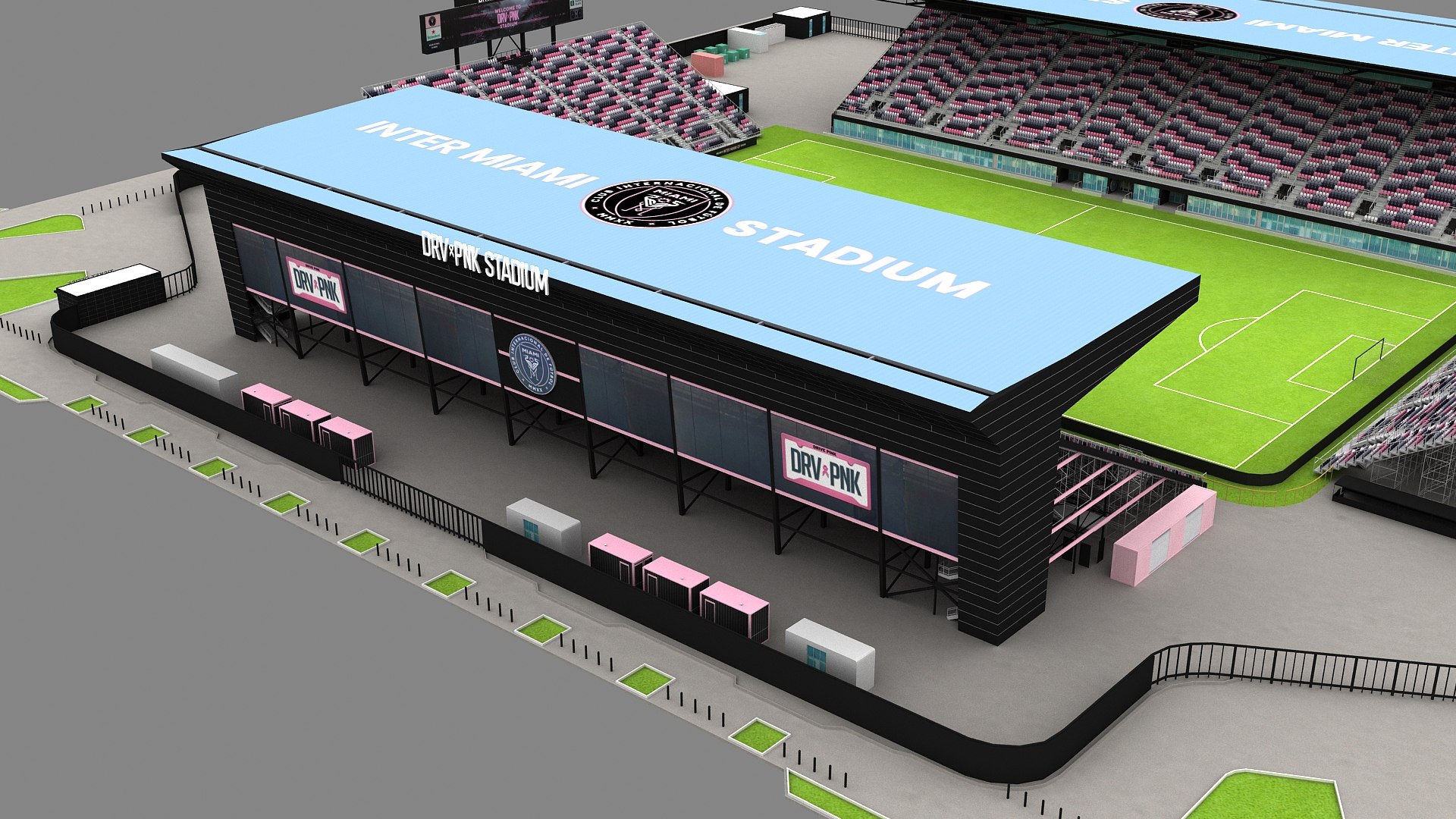 DRV PNK Stadium Inter Miami CF Lockhart Stadium 3D model - TurboSquid ...