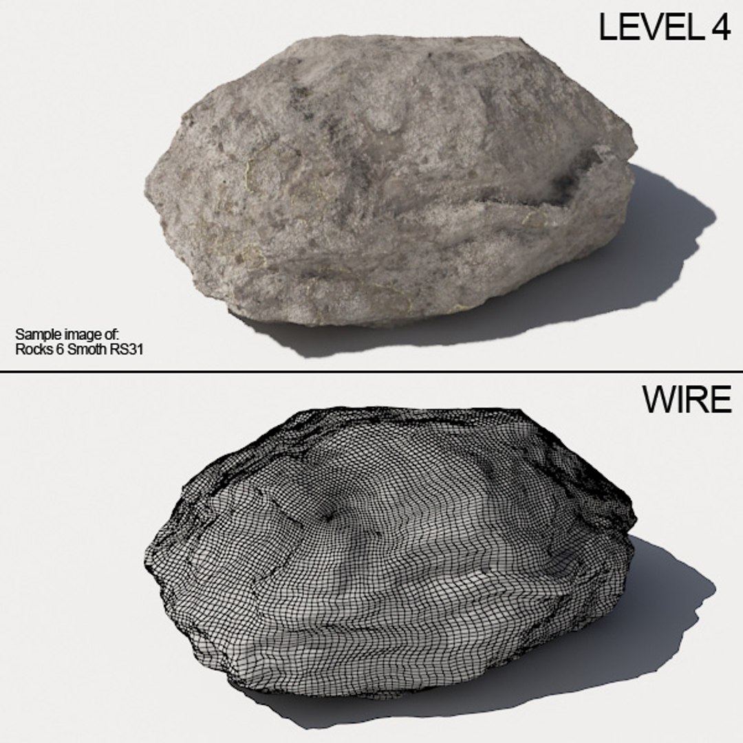 3d Smooth Rocks Stones - Model