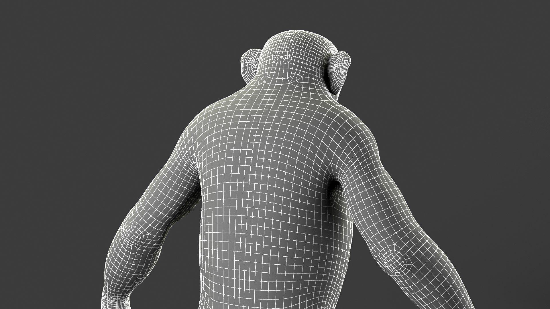 3d Model Realistic Chimp