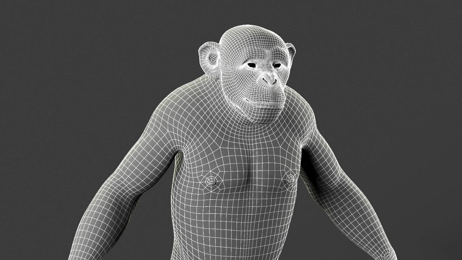 3d Model Realistic Chimp