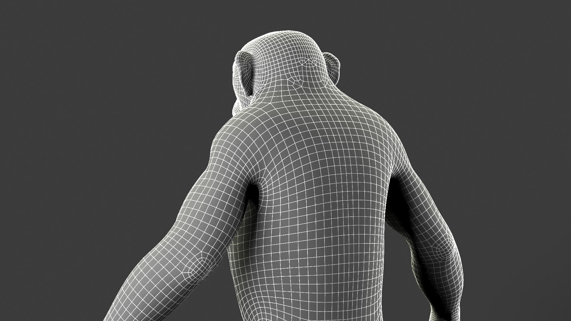 3d Model Realistic Chimp