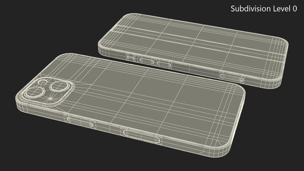 Midnight Apple iPhone 13 3D model - TurboSquid 1830002