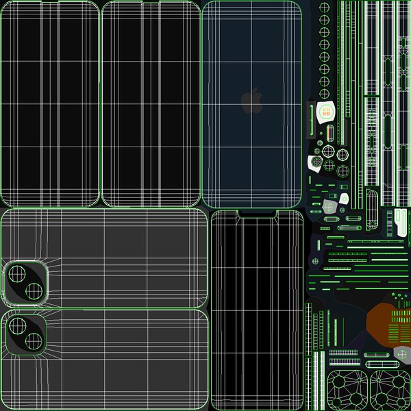 Midnight Apple iPhone 13 3D model - TurboSquid 1830002