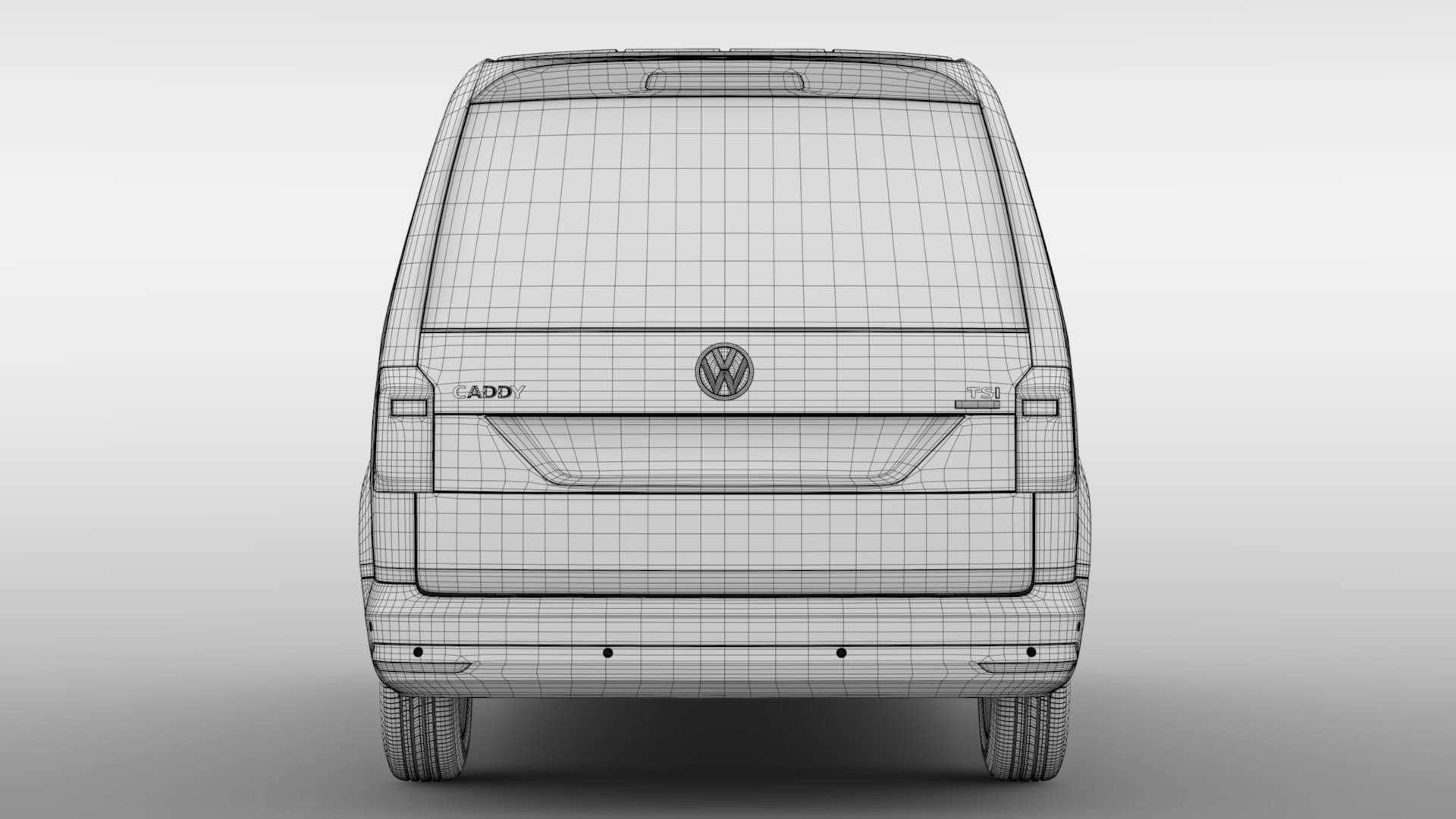3D volkswagen caddy panel model - TurboSquid 1197507