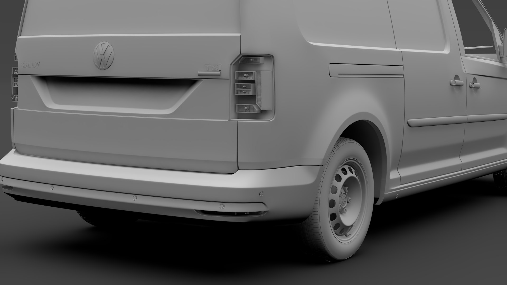 3D volkswagen caddy panel model - TurboSquid 1197507