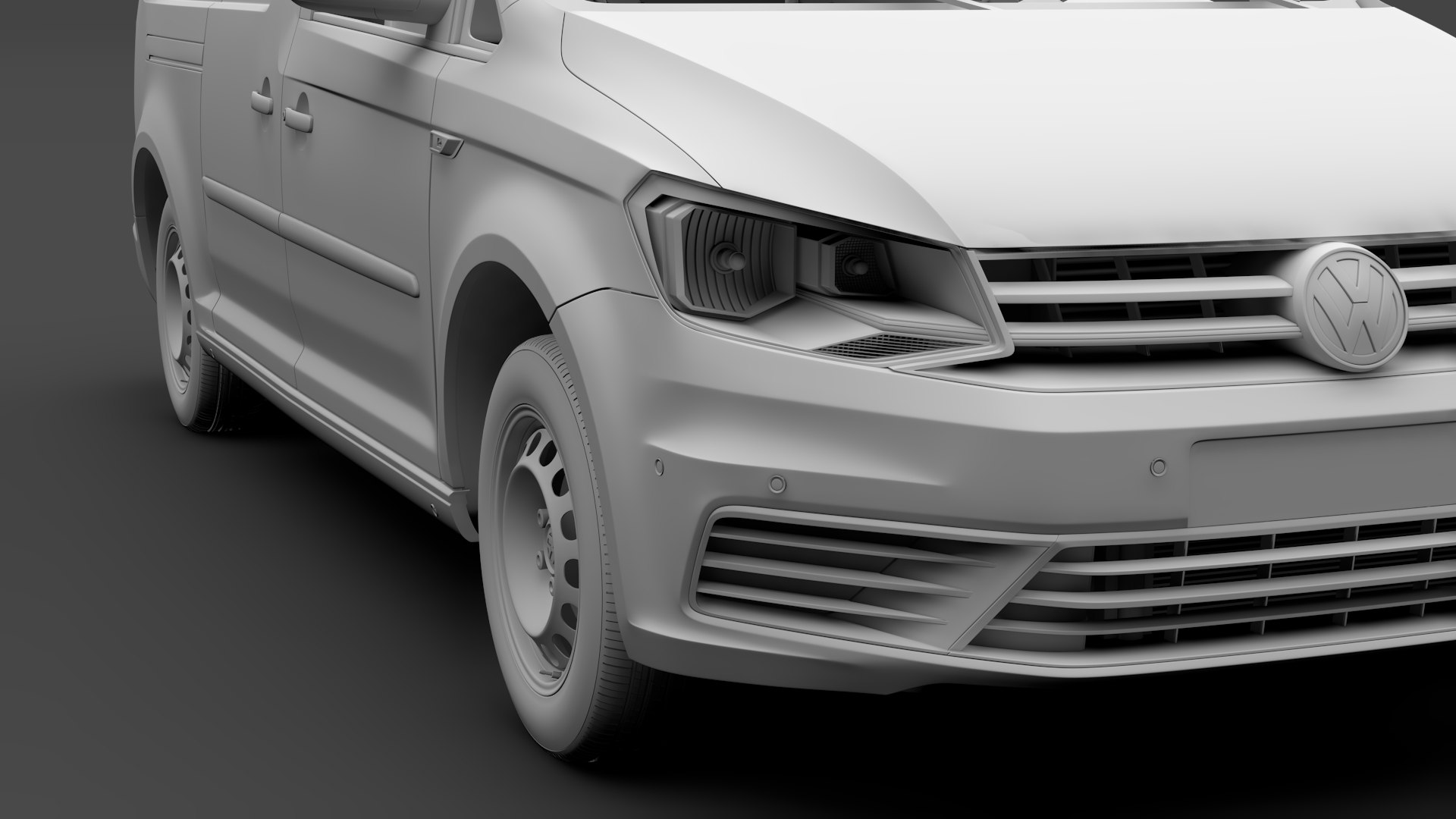 3D volkswagen caddy panel model - TurboSquid 1197507