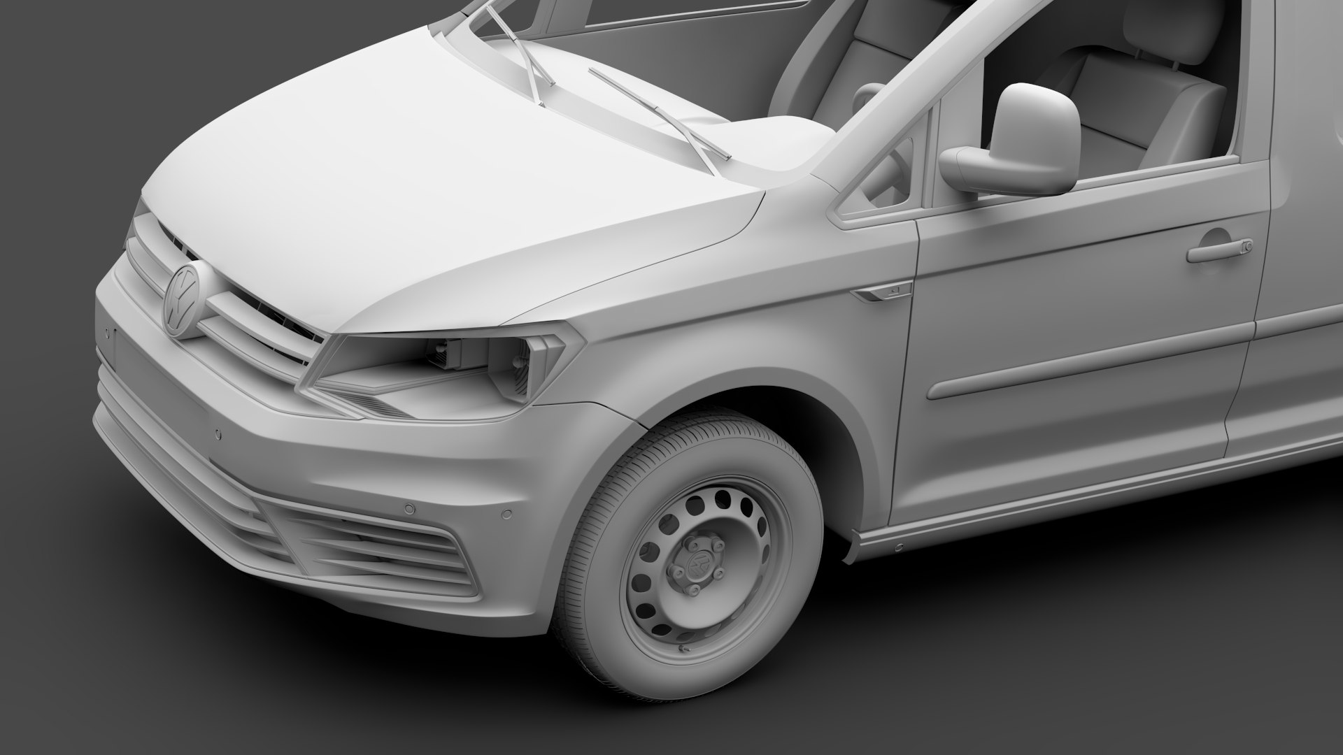 3D volkswagen caddy panel model - TurboSquid 1197507