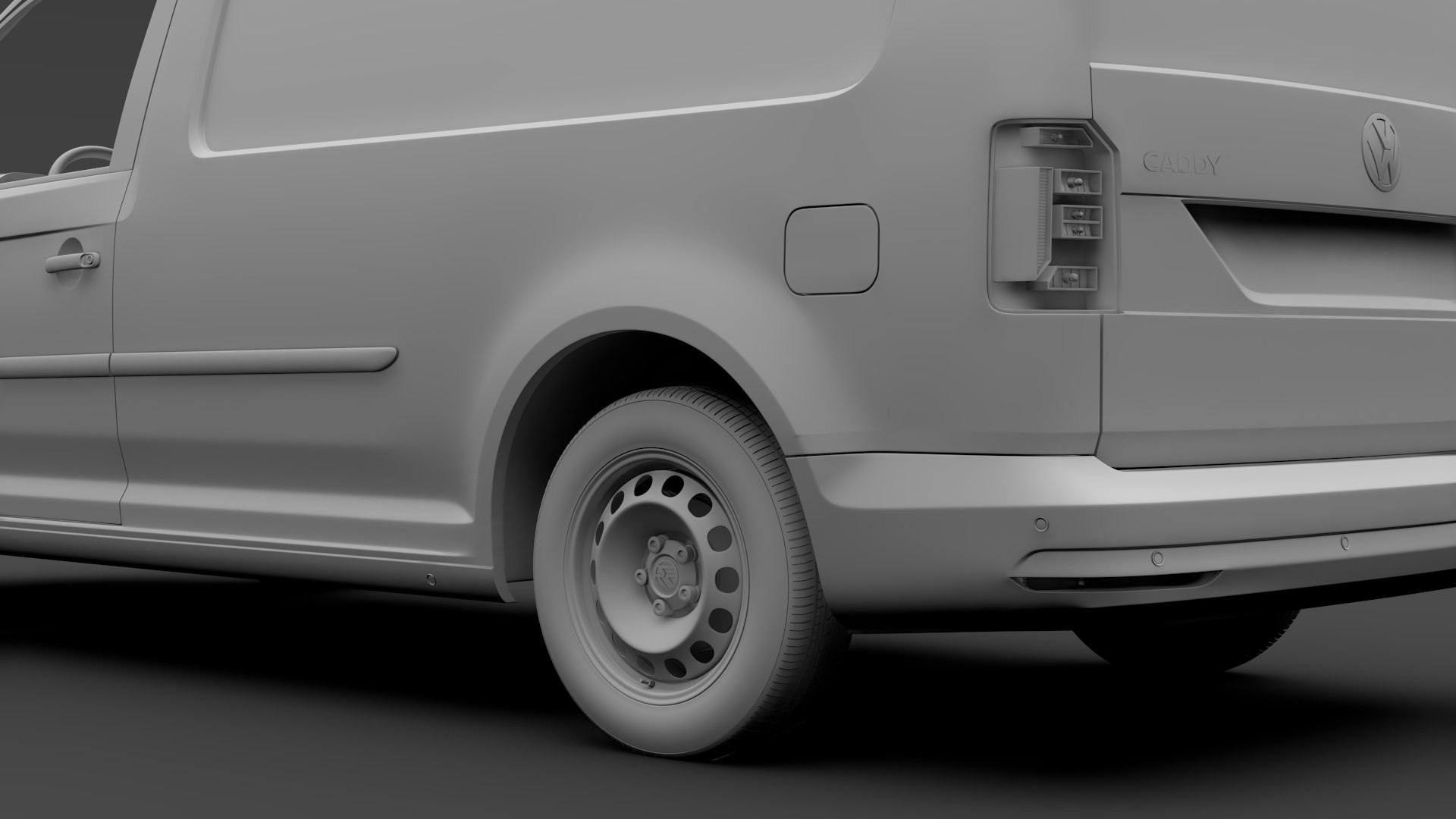 3D volkswagen caddy panel model - TurboSquid 1197507