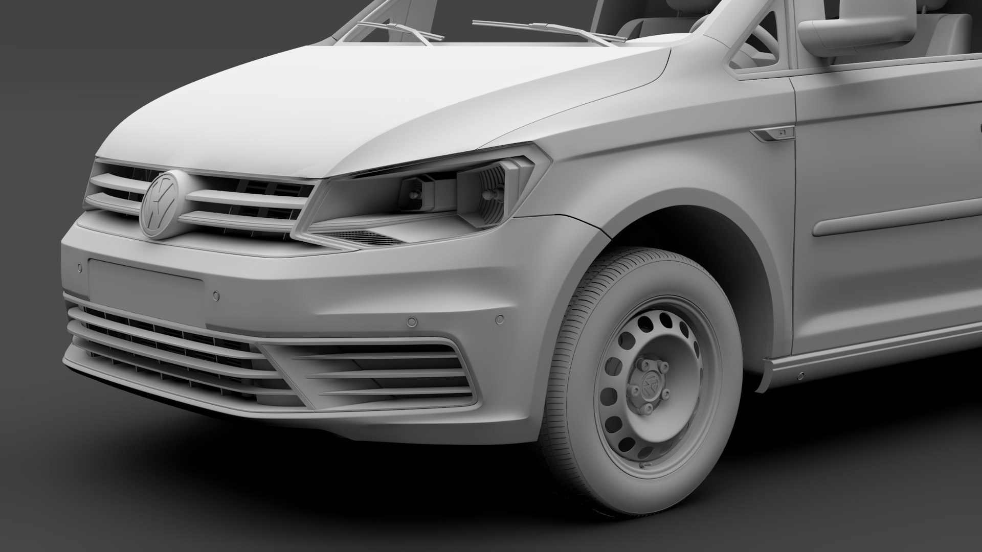 3D volkswagen caddy panel model - TurboSquid 1197507