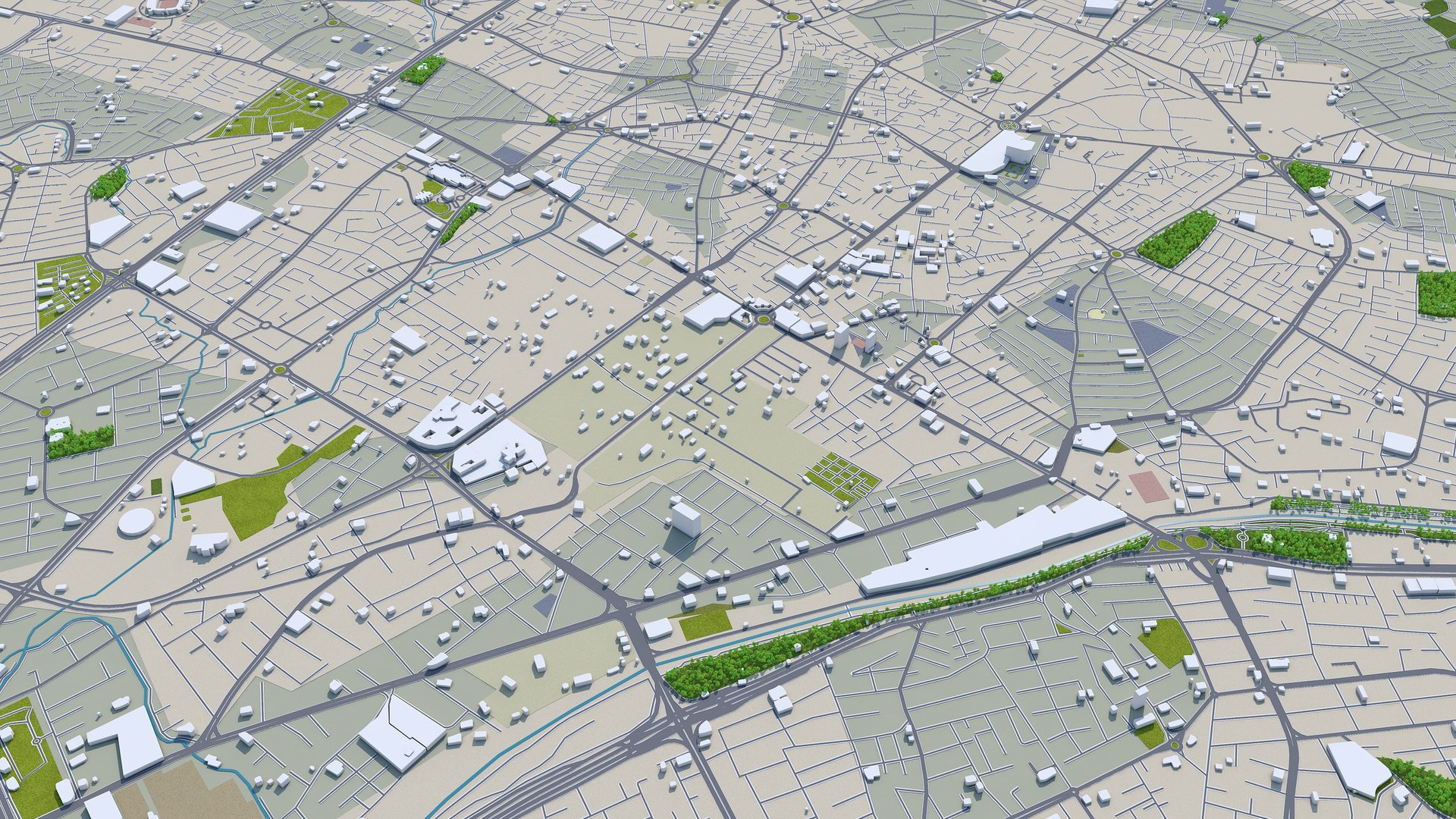 City Area Building 3D Model - TurboSquid 1669361